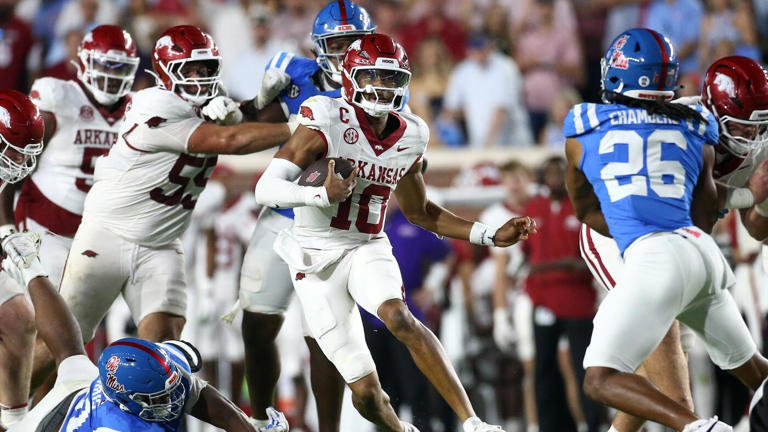 Arkansas vs. Memphis: Where to watch Week 4 college football, betting ...
