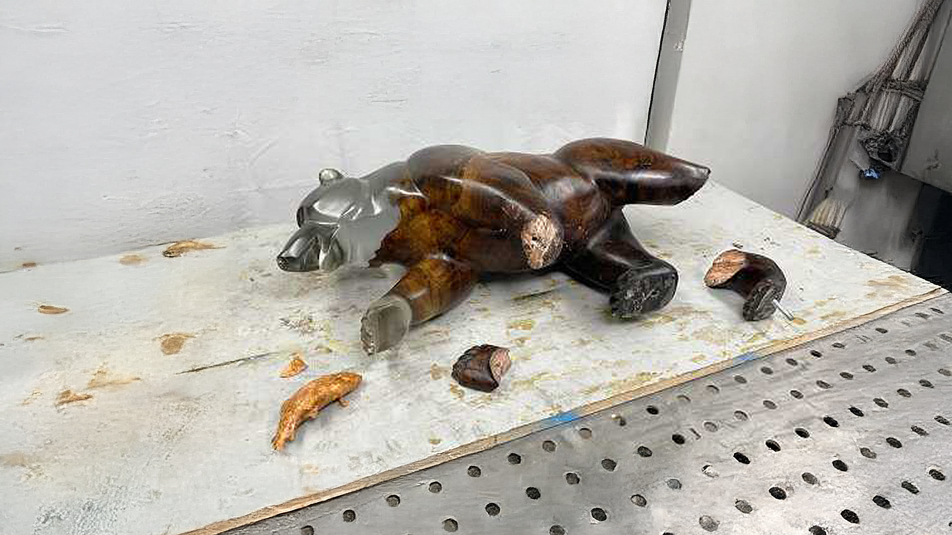 The client sent my sculpture back... destroyed