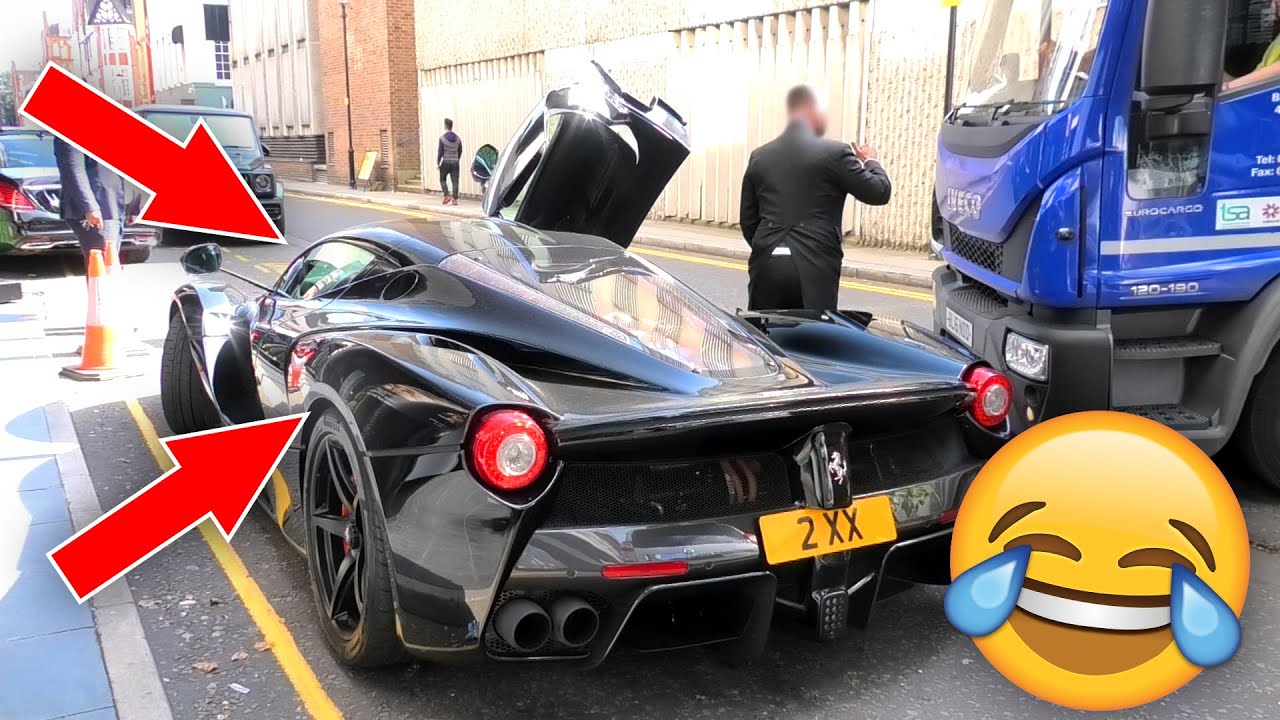 Valet Enters Wrong Side of Ferrari LaFerrari