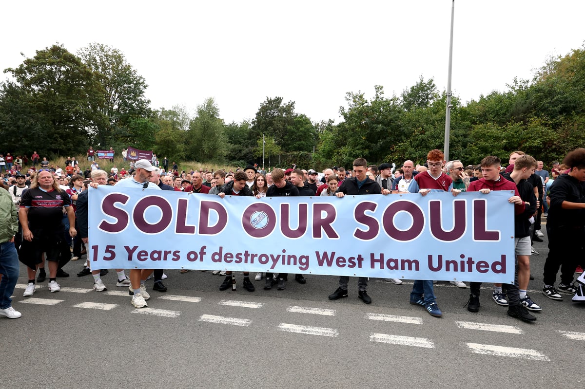 West Ham fans stage protest against owners as supporters’ groups ...