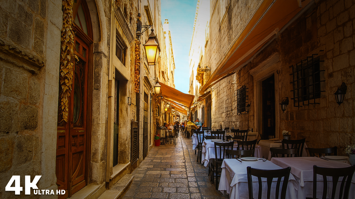 Tour a pie por el casco histórico de Dubrovnik – Croacia (4K)