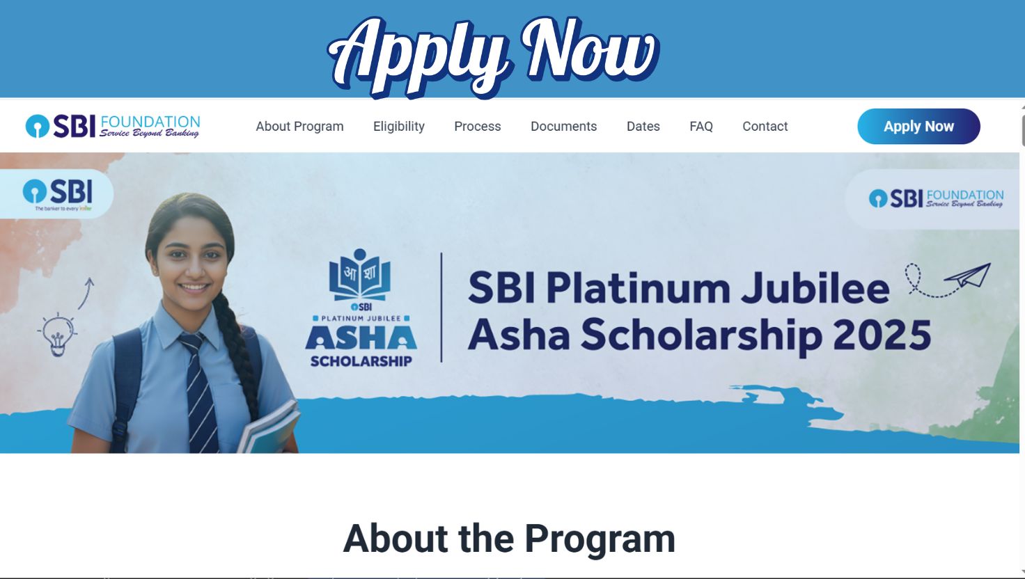SBI Platinum Jubilee Asha Scholarship 2025: Apply by November 15, Check ...