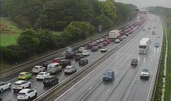 M56 traffic LIVE: Major UK motorway hit by long delays after horror 2 ...