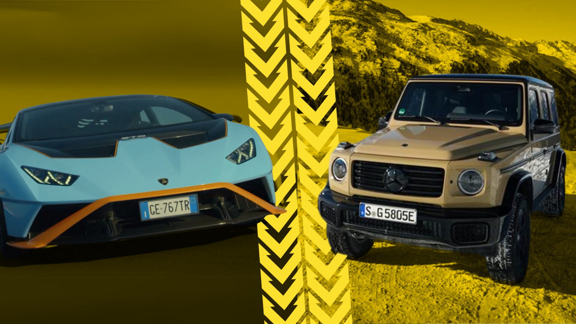 Mercedes-Benz G 580 com EQ vs Lamborghini Huracan STO, tanque de luxo ...
