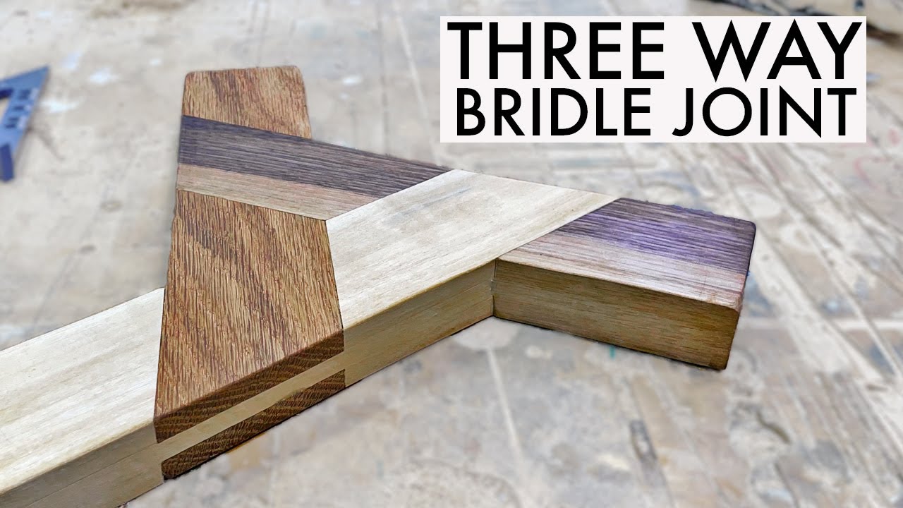 Making a three way bridle joint