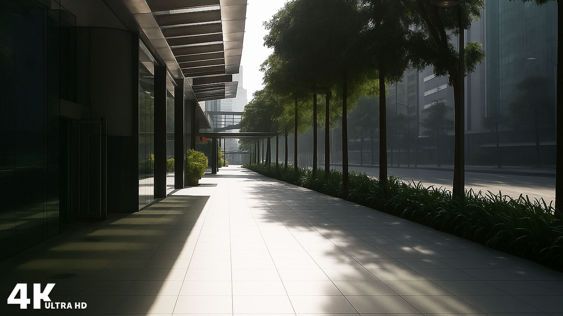 Philippines – Morning View in Makati Business District (4K)