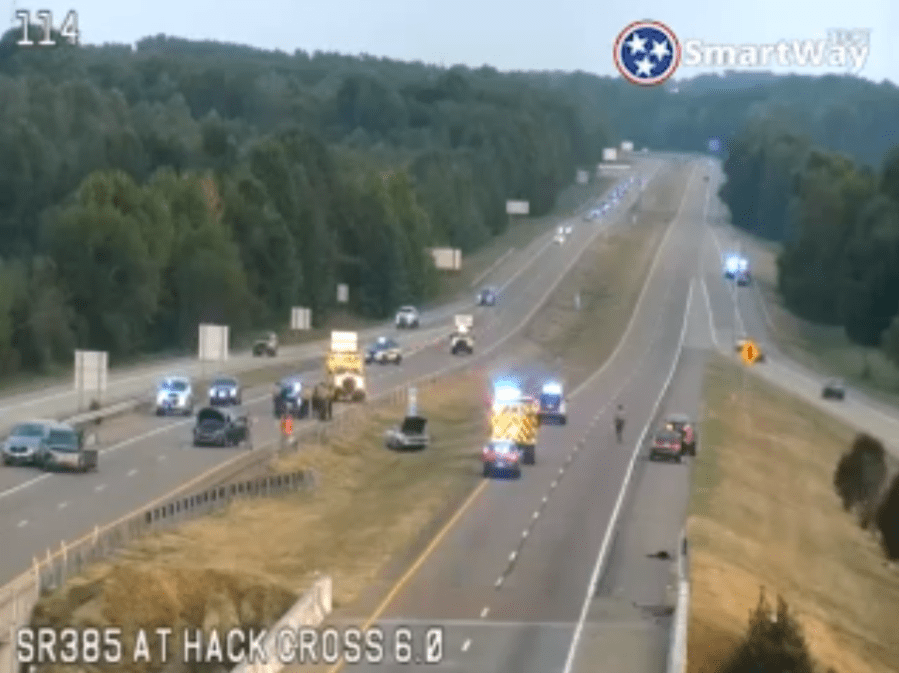 Two separate crashes shut down 385 near Hacks Cross