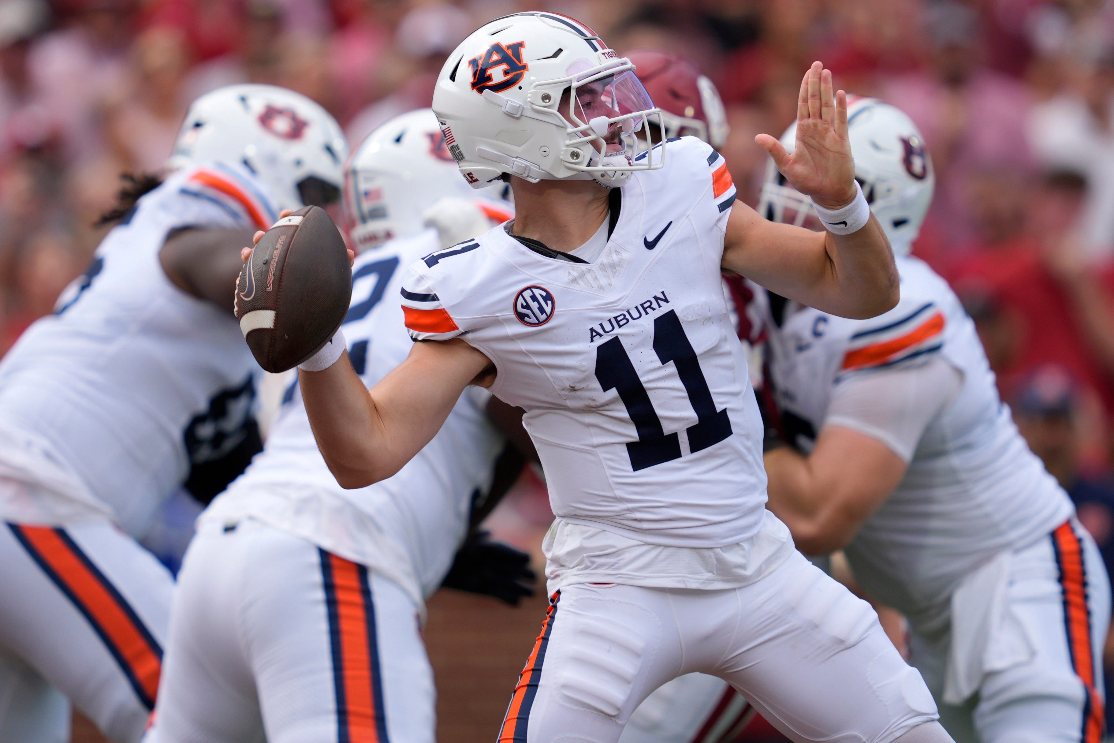 Jackson Arnold stats: How former OU football QB did for Auburn in loss ...