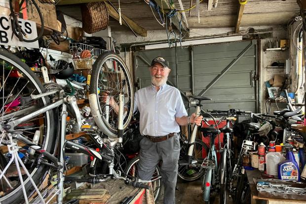 Meet the bike man who donates everything he repairs to charity