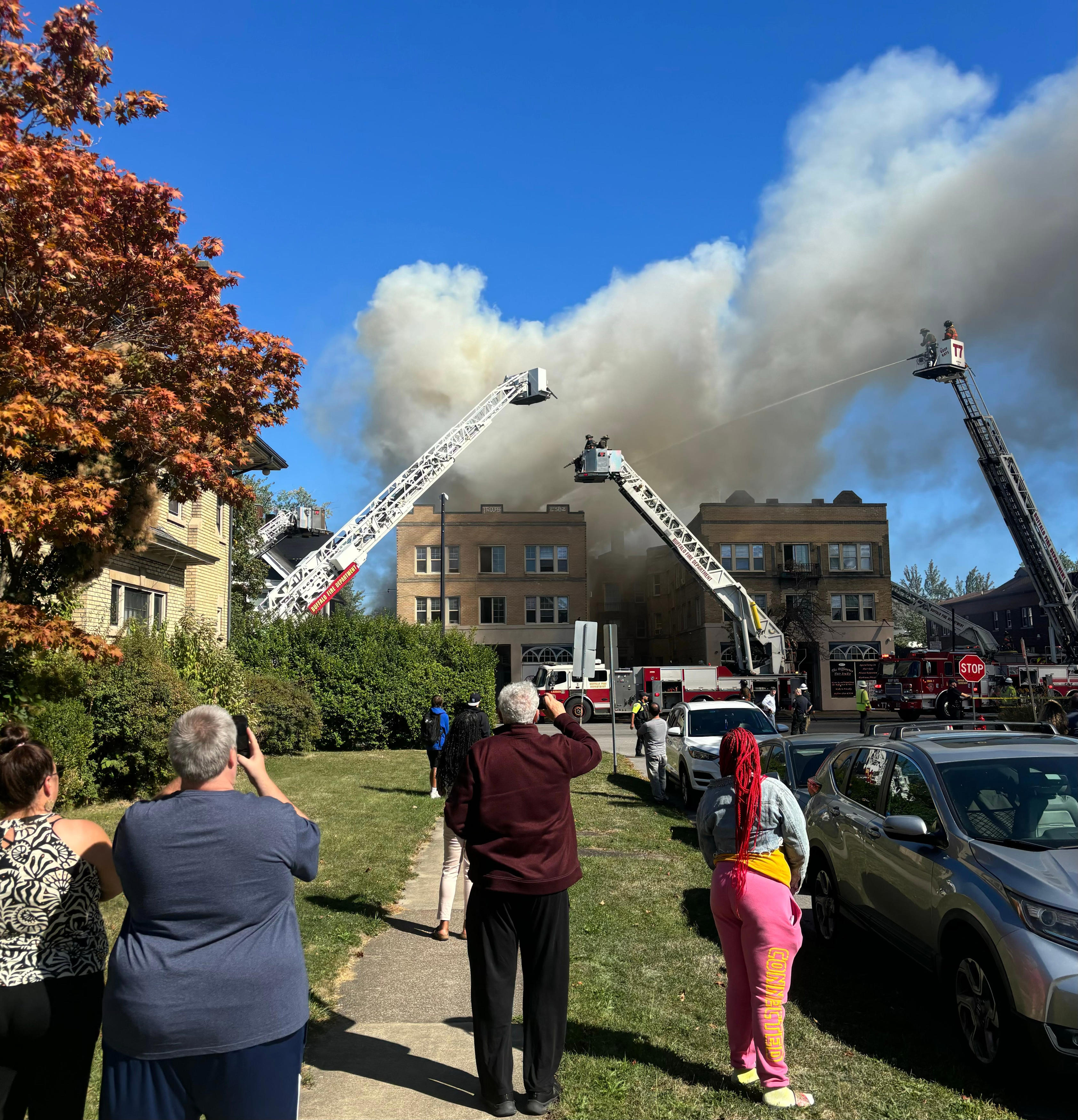 Buffalo firefighters make multiple rescues in Delaware Ave. apartment fire