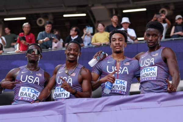 U.S. men's 4x400 relay team advances to final at worlds