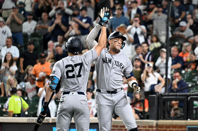 Aaron Judge, Giancarlo Stanton continue pushes for history in Yankee ...