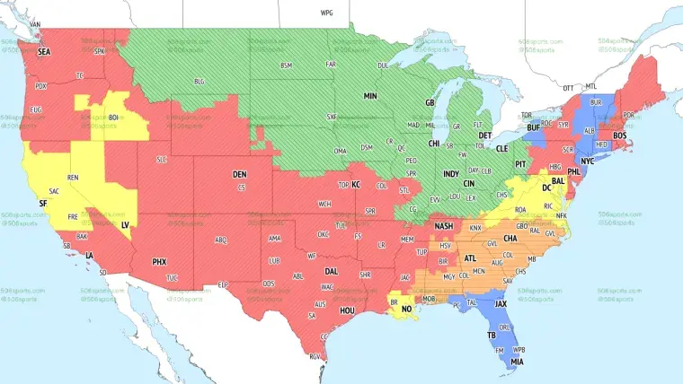 NFL Week 3 coverage map: Full TV schedule for CBS, Fox regional broadcasts