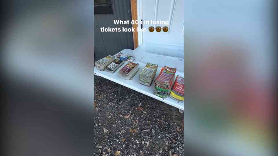 What Losing $40,000 In lottery Tickets Looks Like