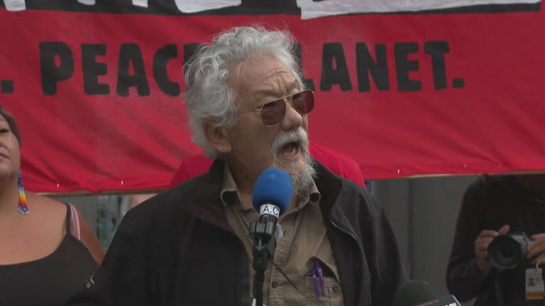 Thousands rally in Toronto to 'draw the line' against PM Carney agenda