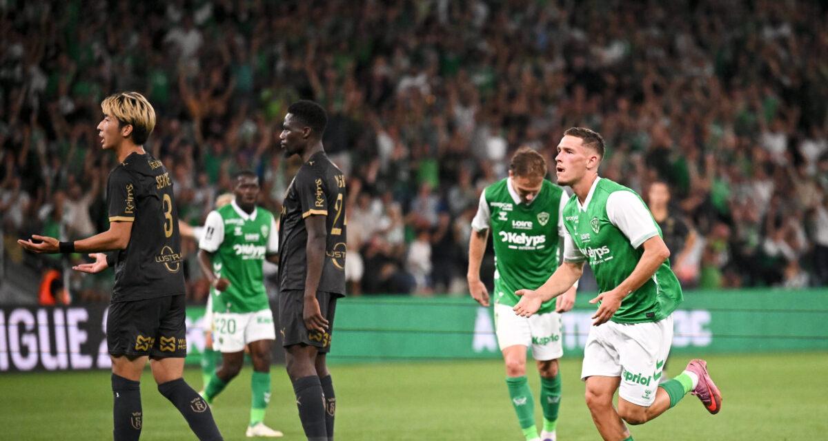 Portée par Stassin, l’ASSE dompte Reims au terme d’un match animé et ...