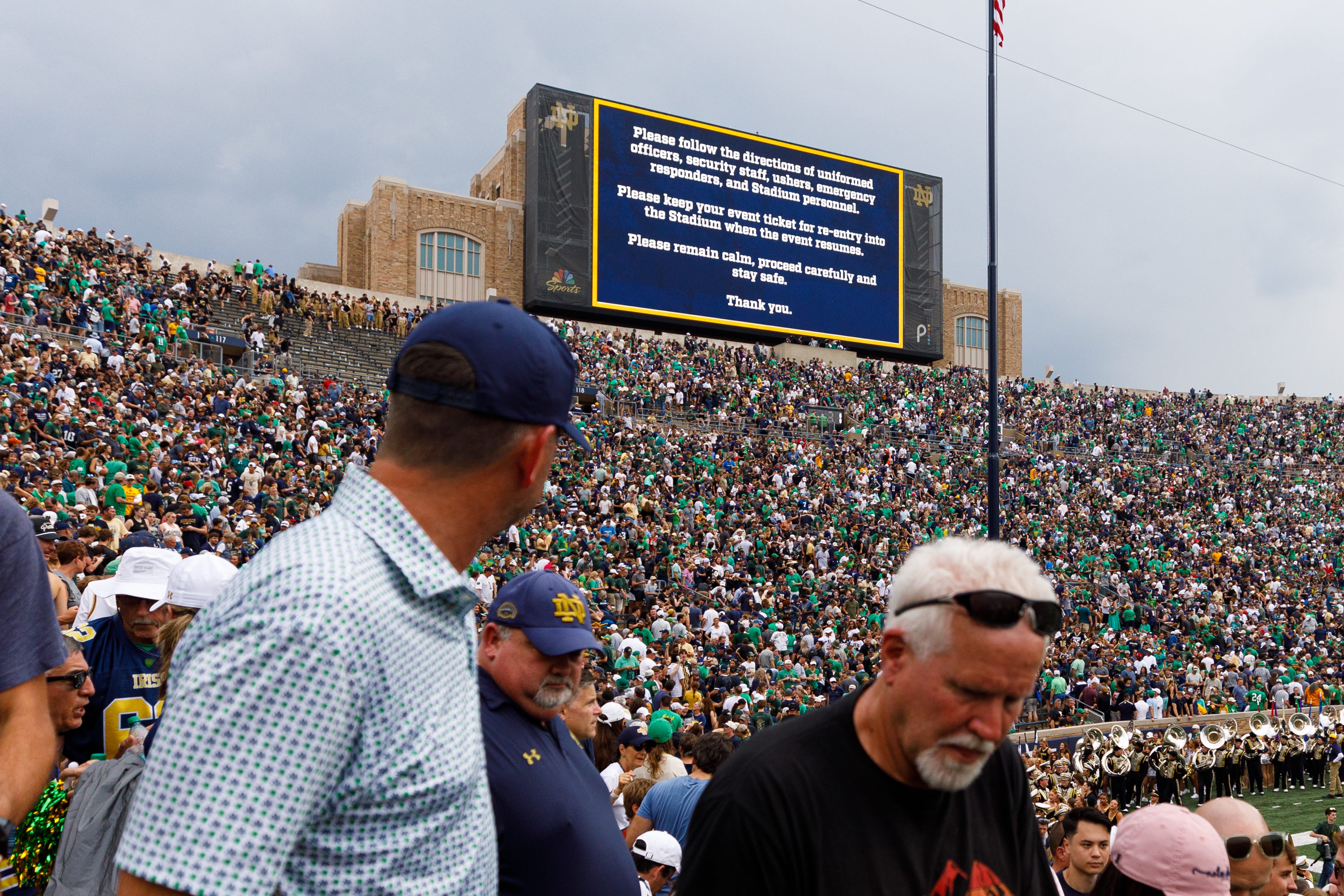 Why is Purdue football game delayed? Weather, radar at Notre Dame ...