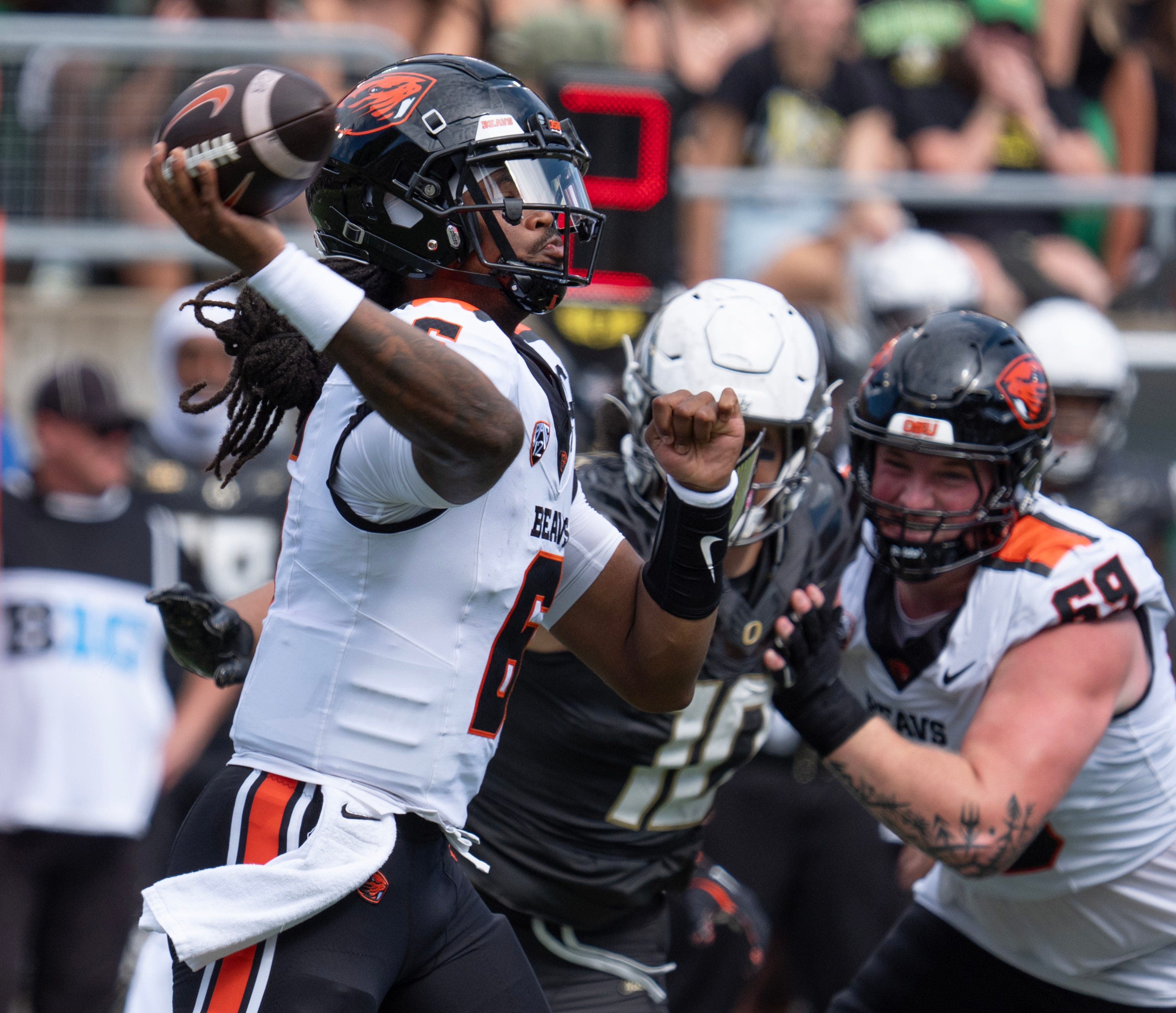 Time to 'move on': Oregon State football blown out by Oregon in rivalry ...
