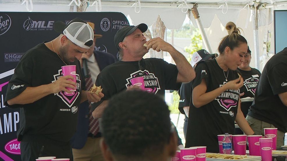 Man sets new world record eating 51 tacos in 8 minutes at World Taco ...