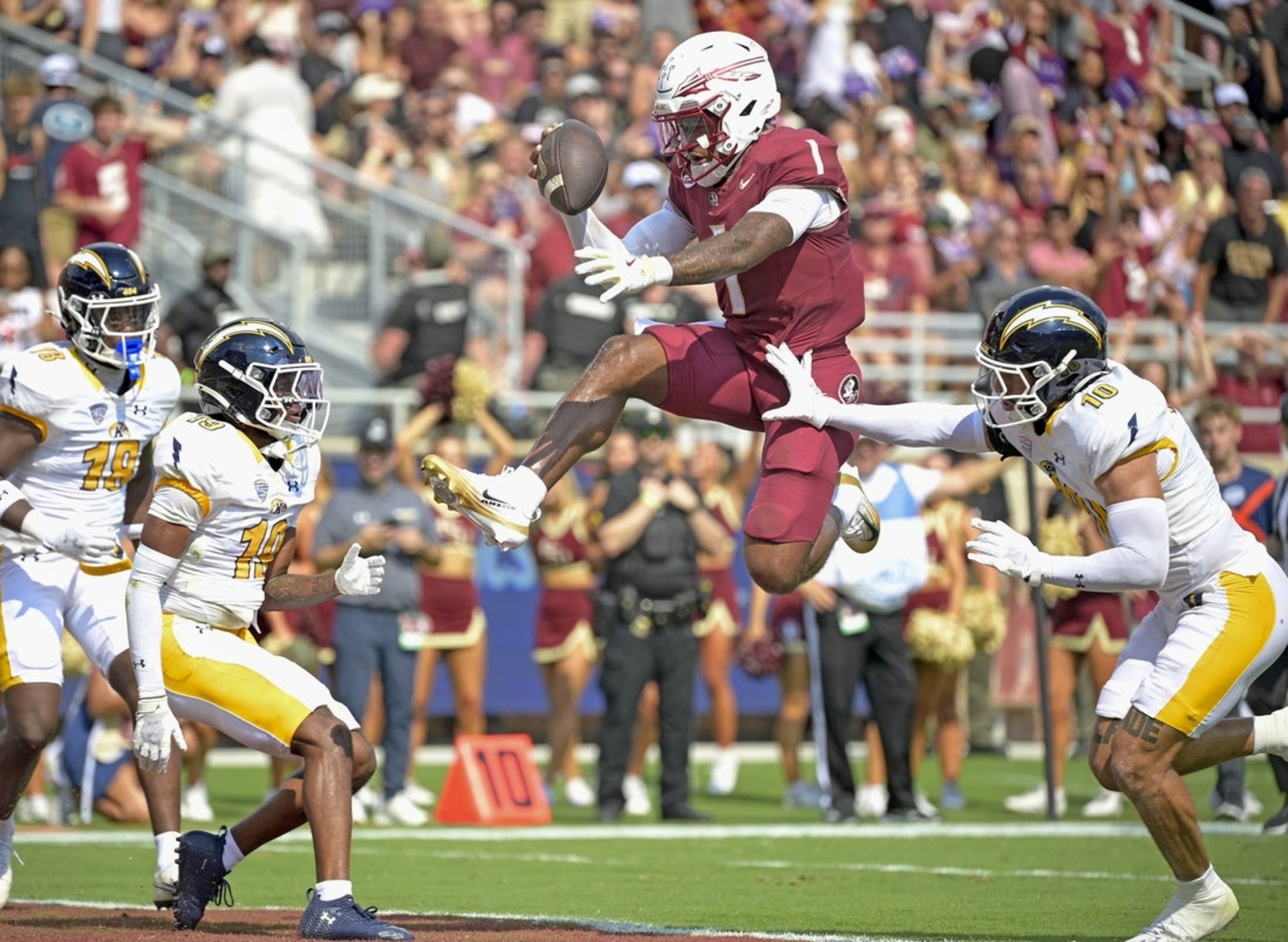 No. 7 Florida State's record-setting rushing attack rams Kent State