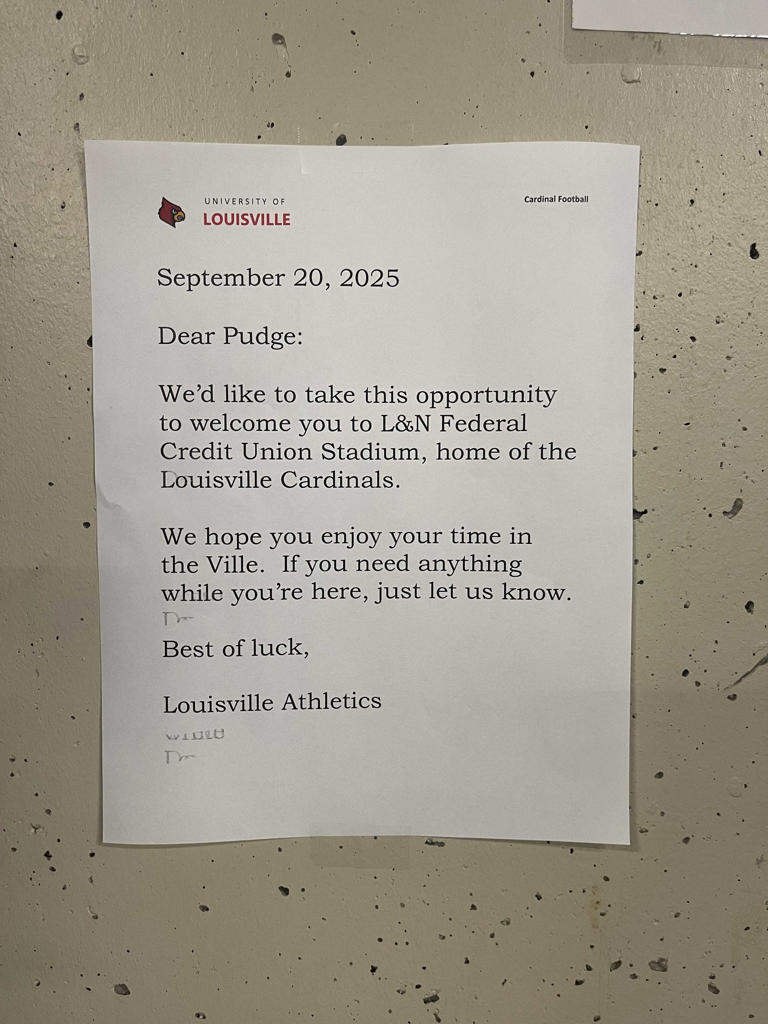 UofL rolls out the red carpet for Pudge the Cat ahead of game against ...