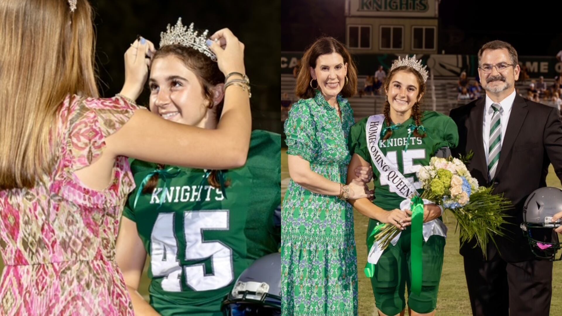 Varsity football player crowned Homecoming Queen