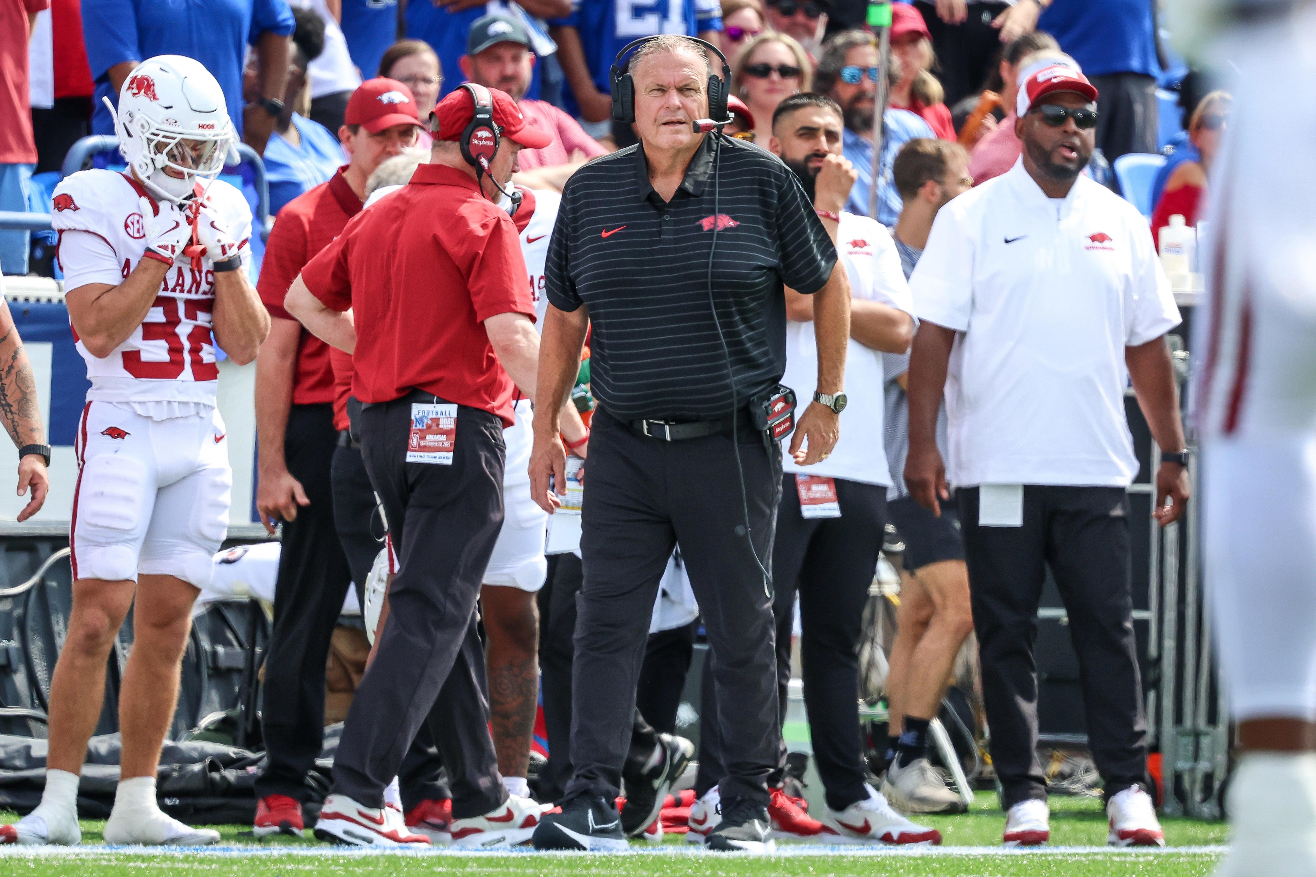 What Sam Pittman said about two costly penalties in Arkansas football's ...