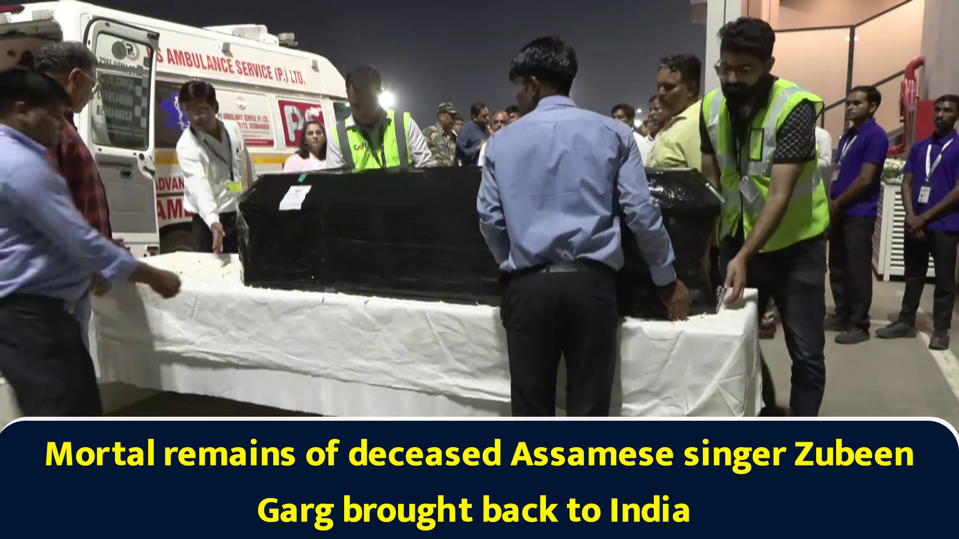 Mortal remains of deceased Assamese singer Zubeen Garg brought back to ...