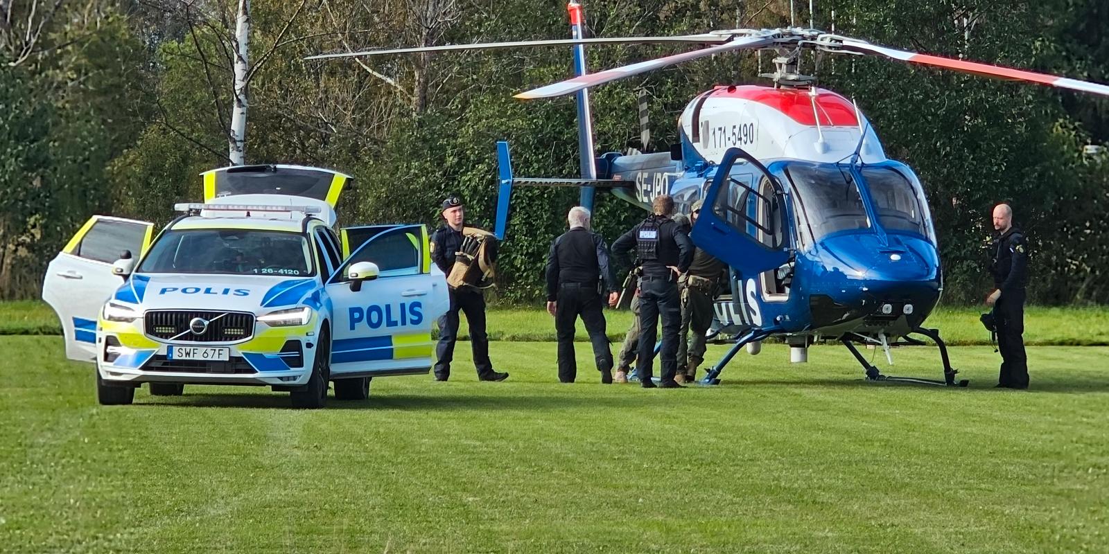 Ambulansen var där för att hjälpa misstänkte mannen