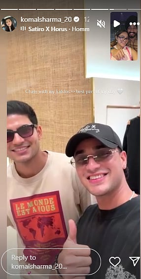 Komal Sharma Speaks To Brother Abhishek & Shubman Gill On Videocall ...