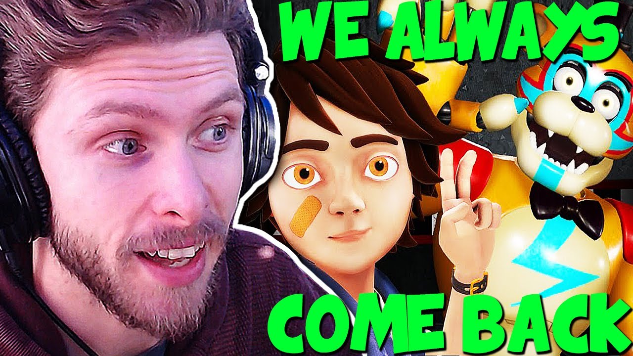 Vapor reacts to FNAF Security Breach Game Theory the secret Afton