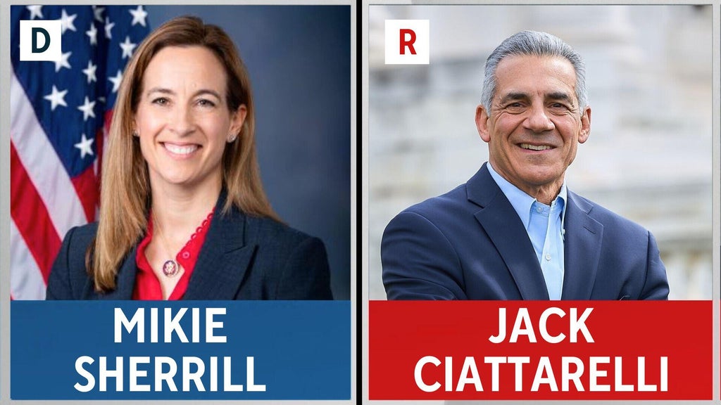 New Jersey governor candidates Mikie Sherrill, Jack Ciattarelli to face ...