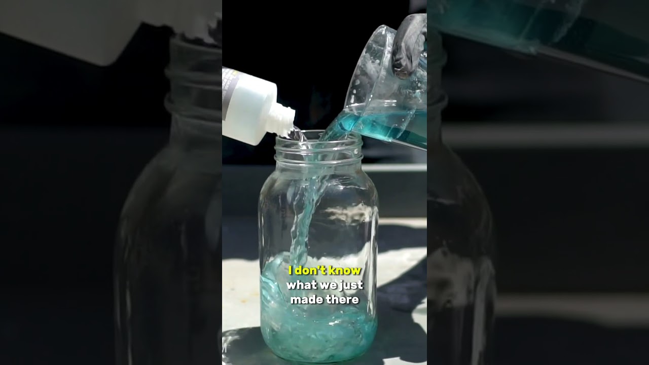 Superglue and baking soda create a dramatic chemical reaction