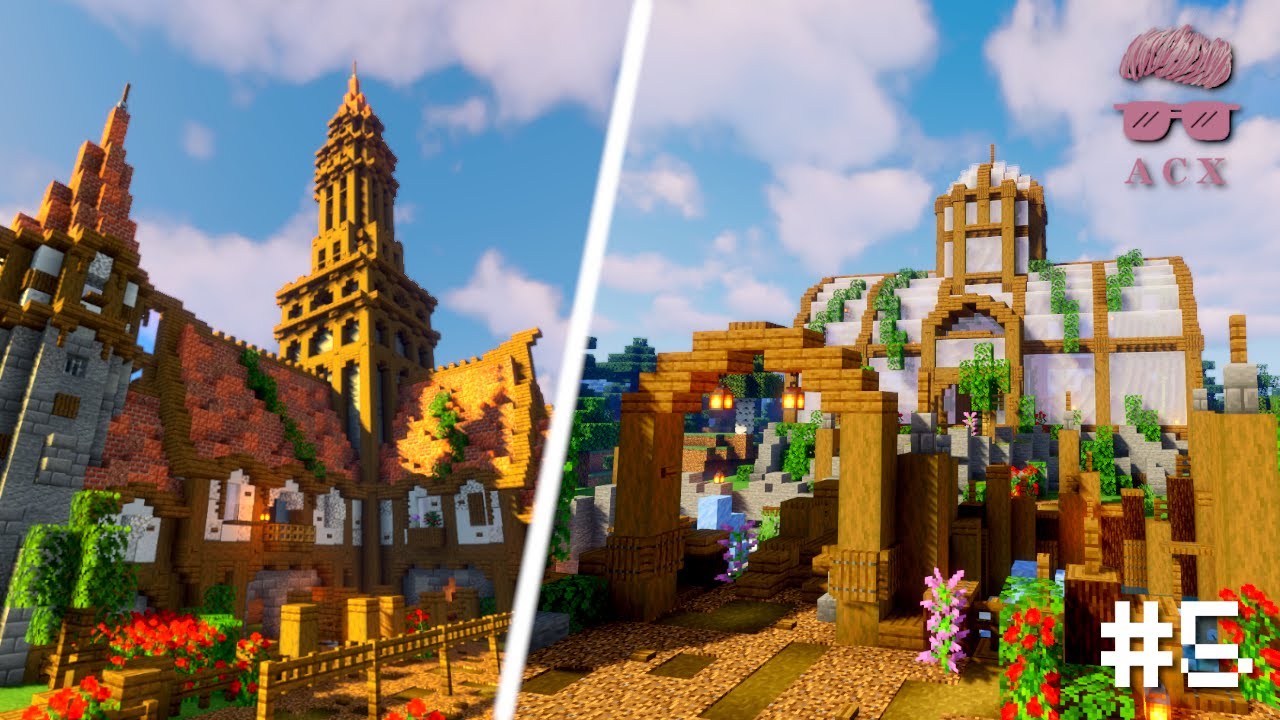 Minecraft Zoo Survival: Tower, Stables, and Parrot Greenhouse