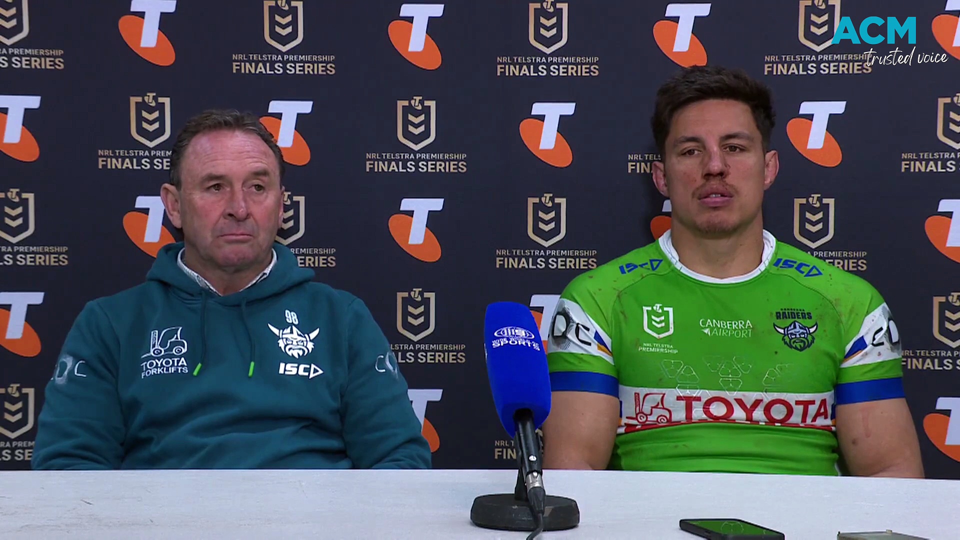 Ricky Stuart, Joe Tapine in post match press conference