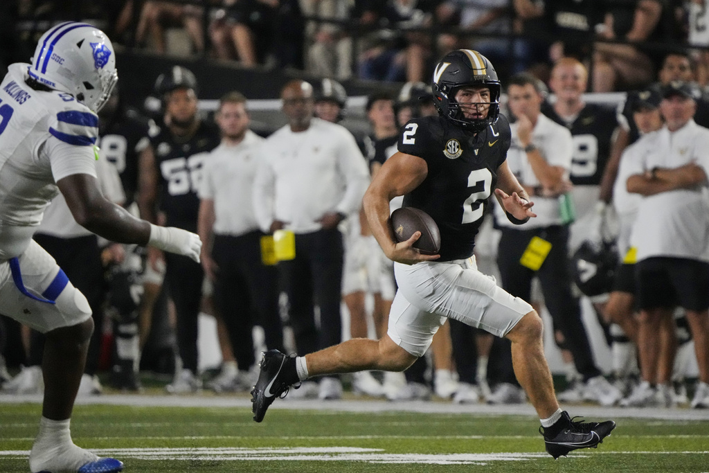 No. 20 Vanderbilt scores its most points in 107 years with 70-21 win ...