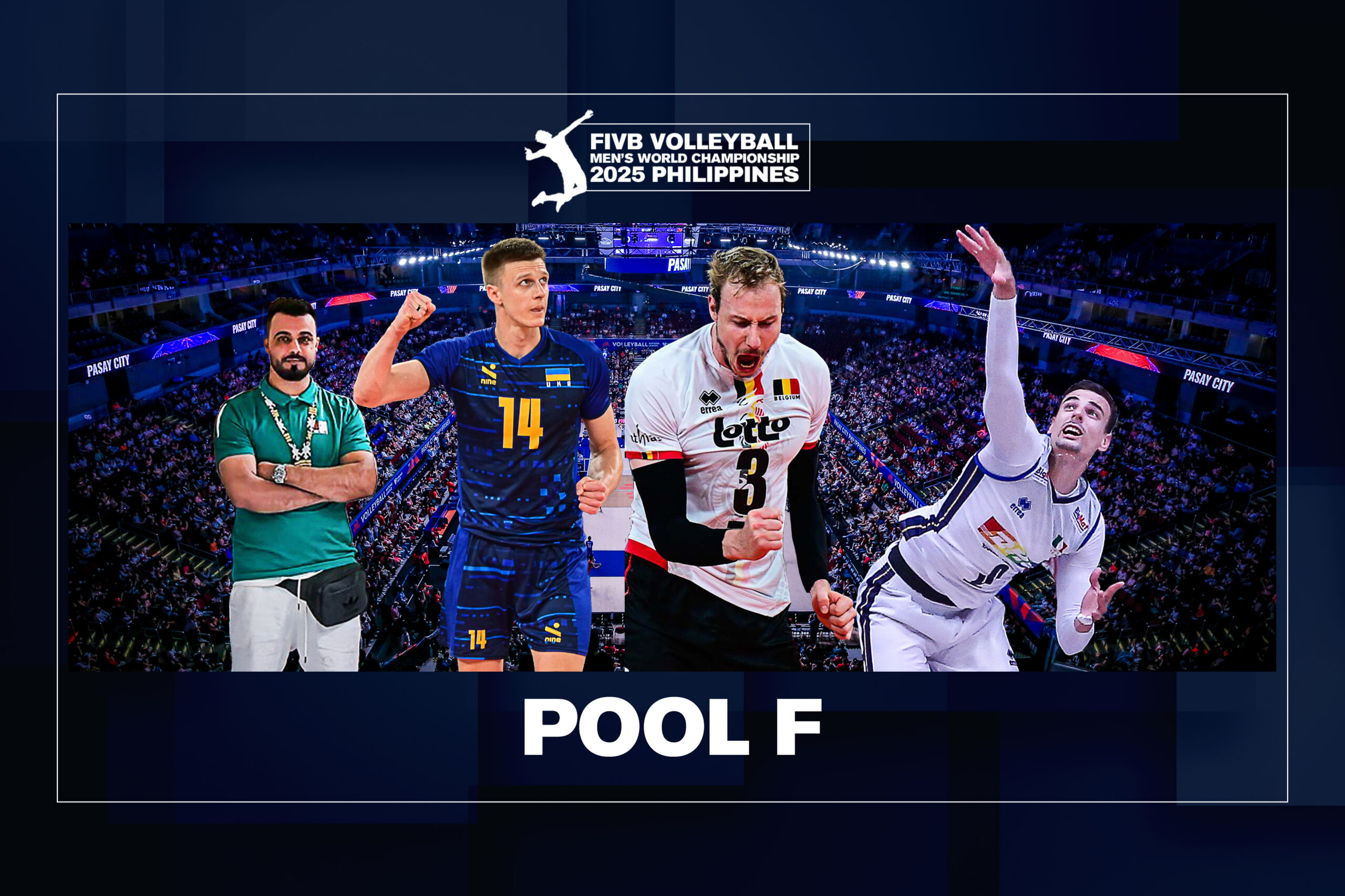 FIVB Men’s World Championship: Italy, Belgium, Ukraine, Algeria