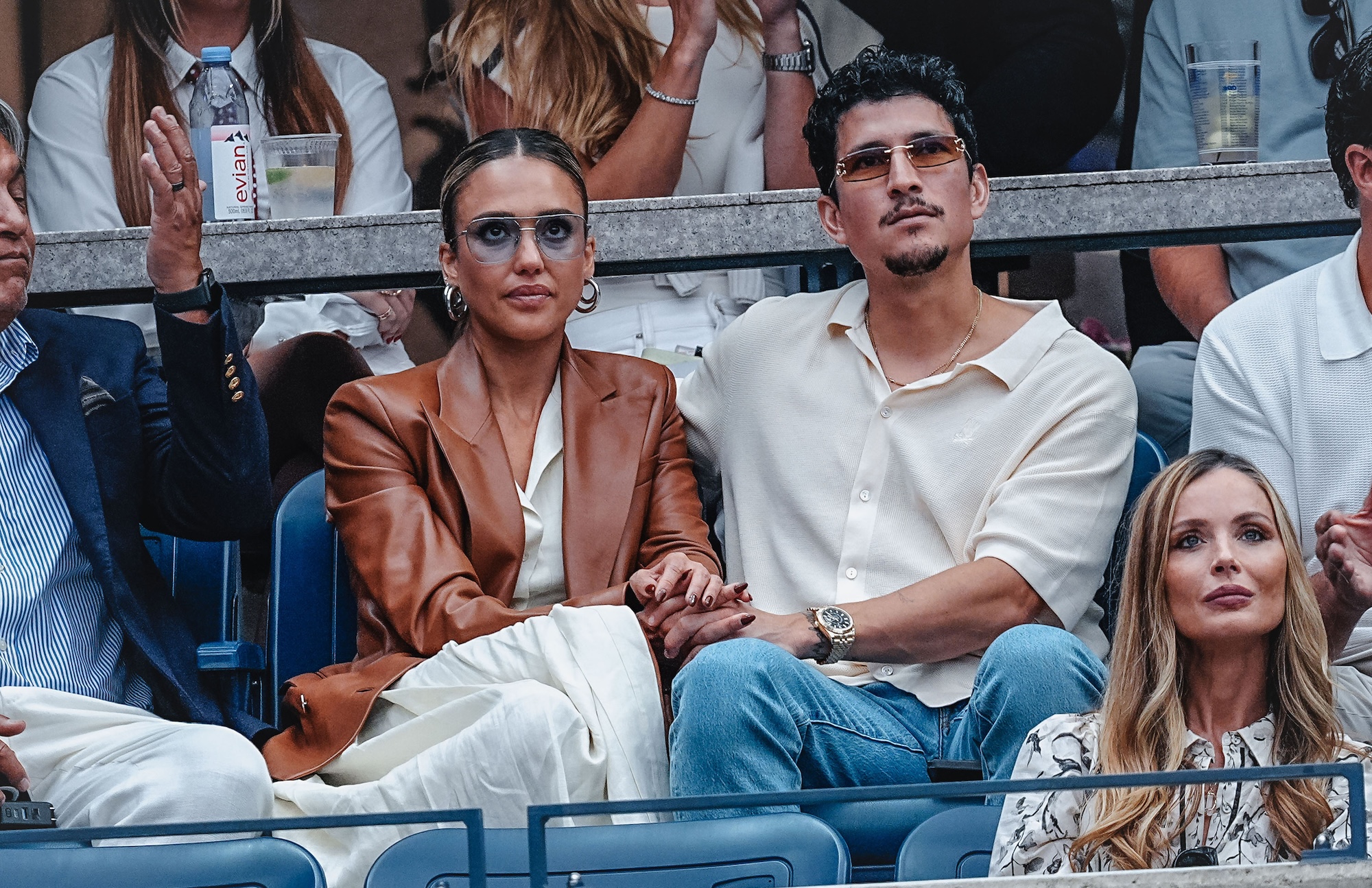 Jessica Alba and Danny Ramirez Get Handsy at US Open, Kiss in New Photos