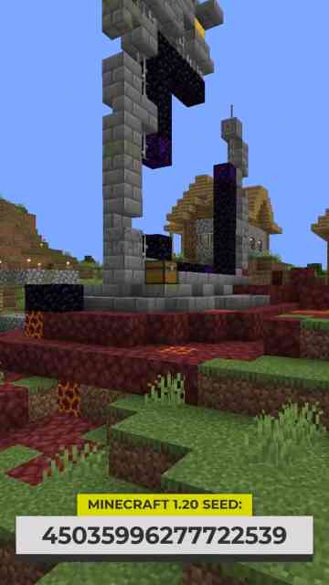 Minecraft Giant Ruined Portal Village Seed – Epic Find!