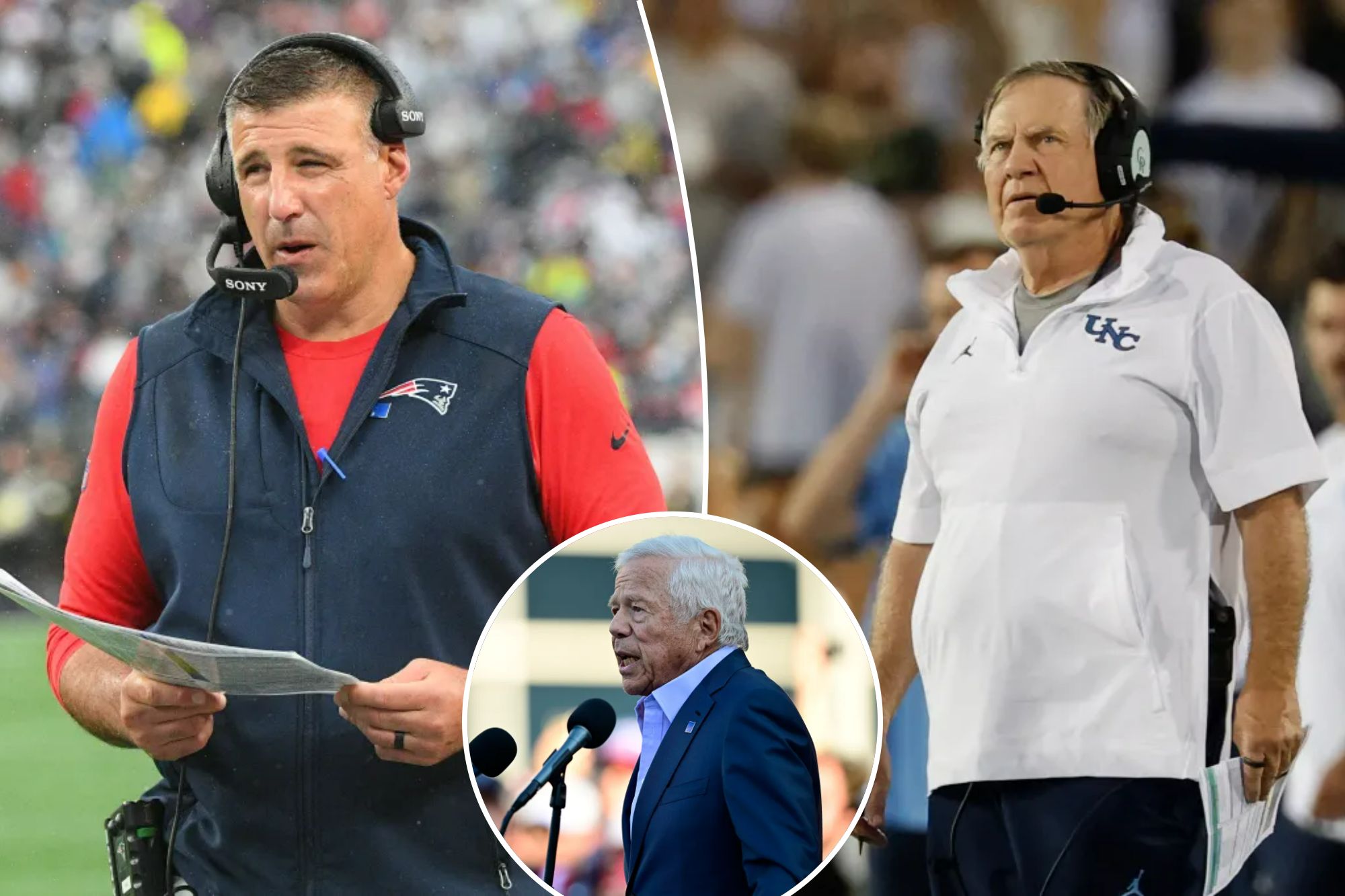 Mike Vrabel opens Patriots’ door to Bill Belichick after UNC ban