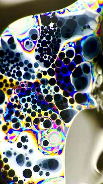 I Looked At The Surface Of A Soap Bubble Under The Microscope!
