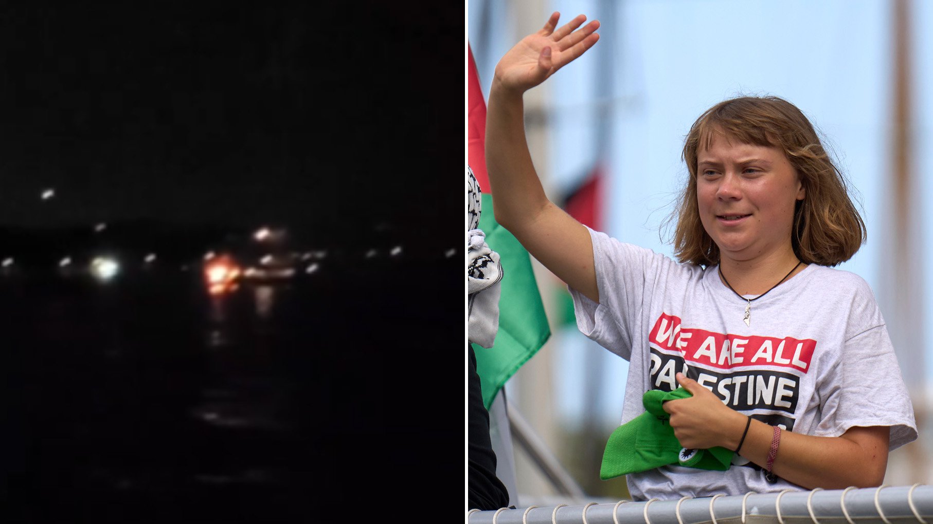 Greta Thunberg's Gaza aid boat catches fire in Tunisia