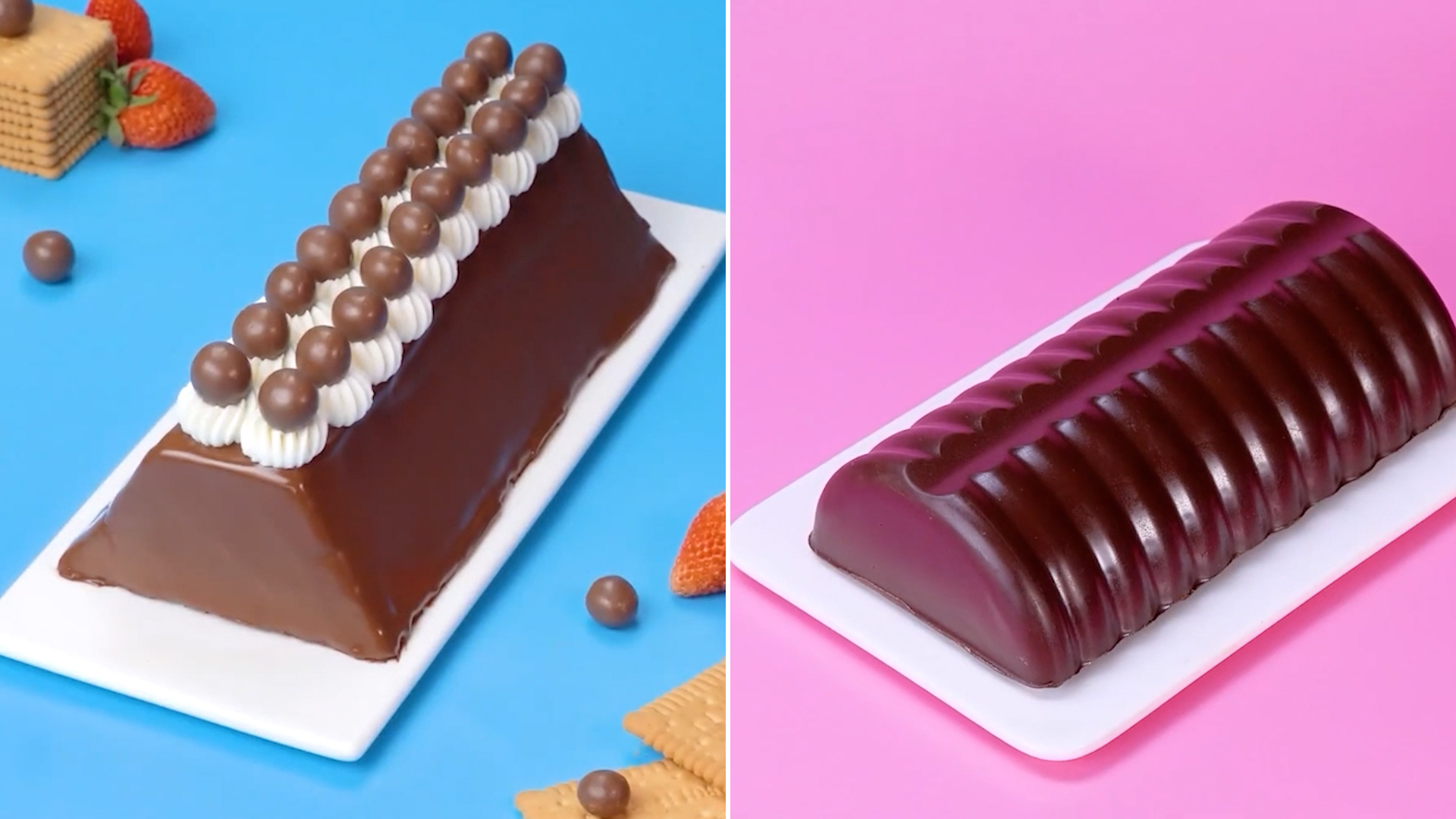 Chocolate Rectangular Cakes – Dessert Videos