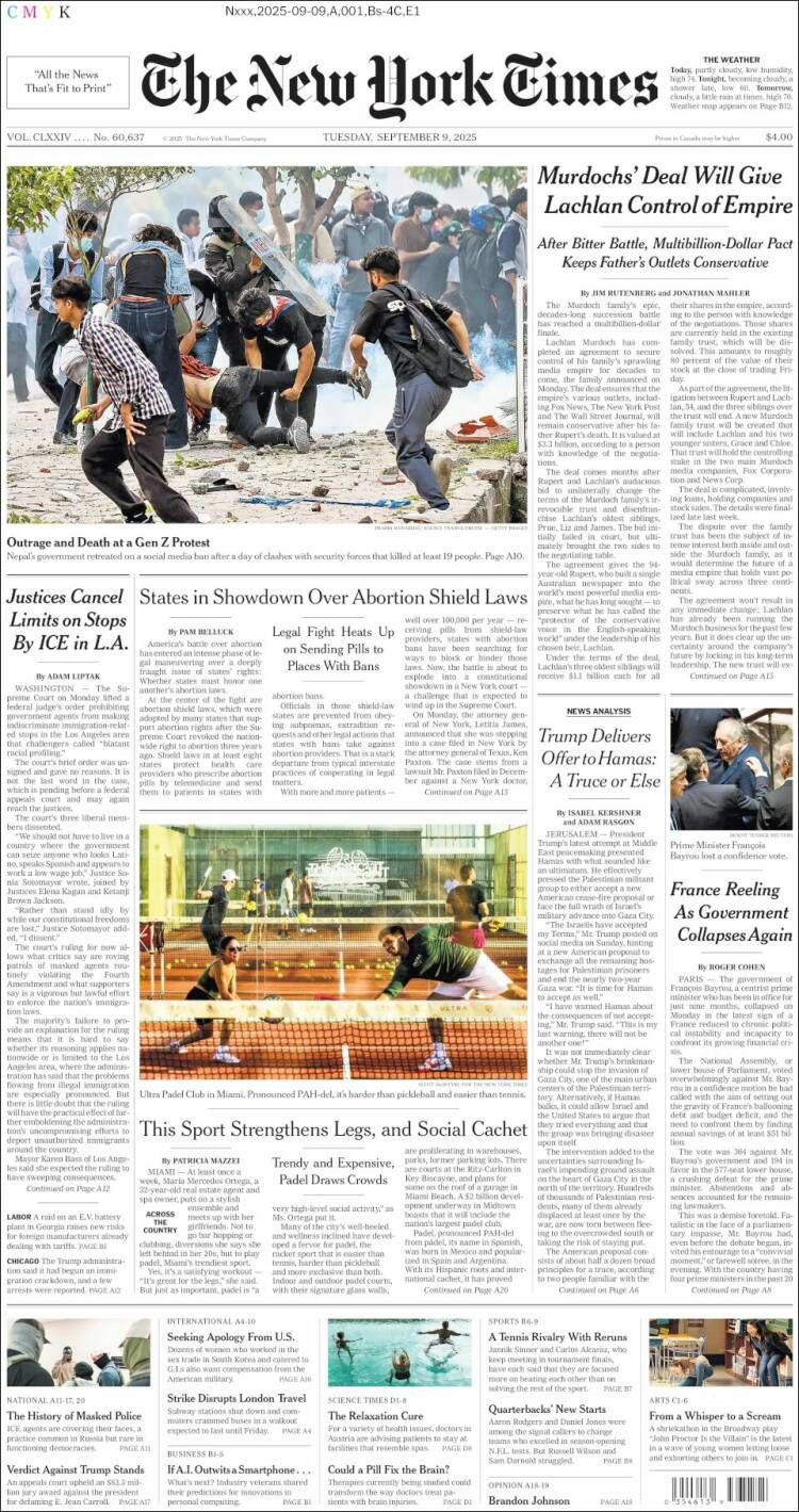 9 September 2025: ‘How Boris Johnson traded PM contacts for global business deals’ and other ...