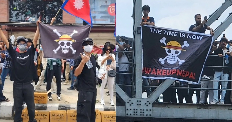 One Piece 'Straw Hat' flag becomes symbol of Nepal Gen-Z protests as 19 ...
