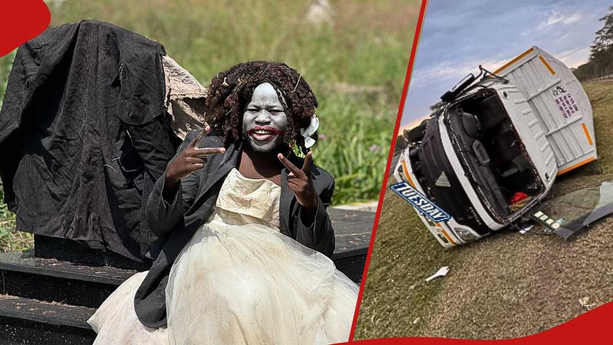 Elvis Mushila: Kenyans comfort content creator after devastating car-lorry crash