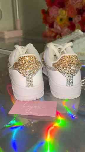 Blinged-Out Nike Air Force 1s Made for a Bat Mitzvah Queen
