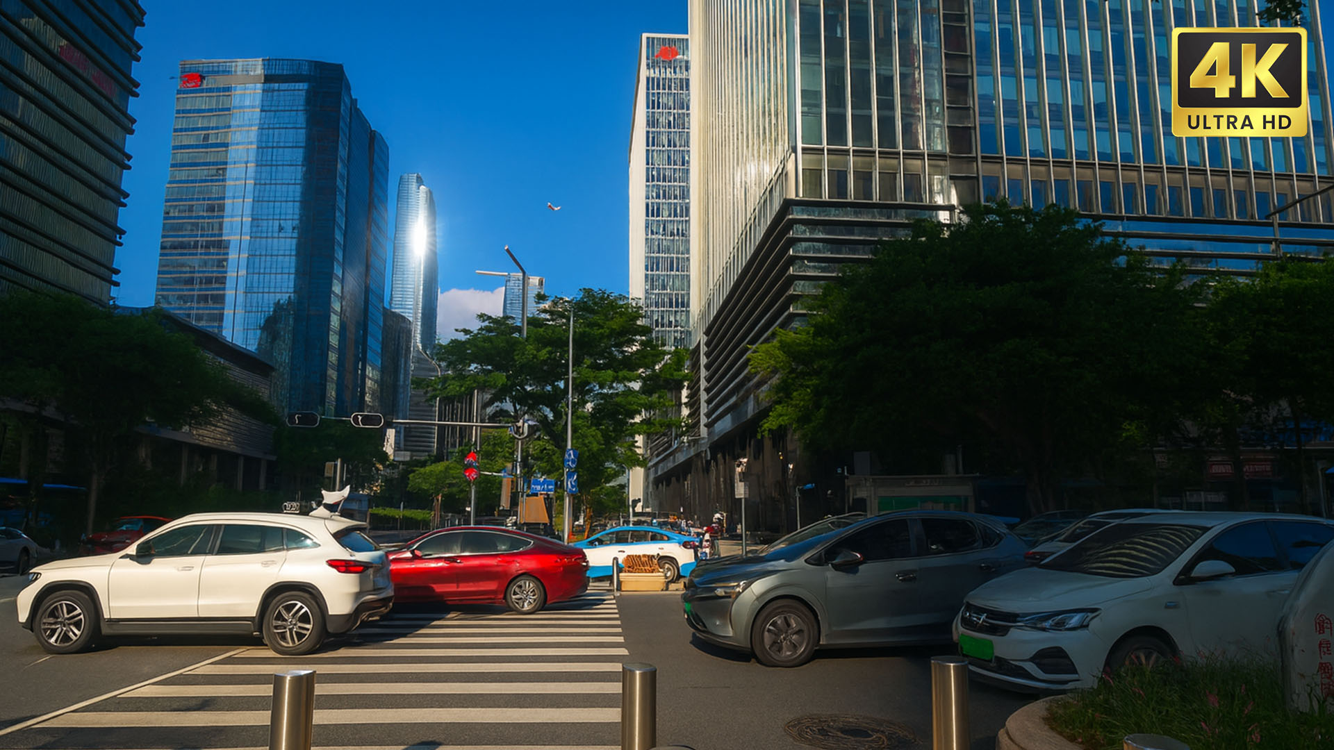 Walking Around Central Shenzhen District – China 4K