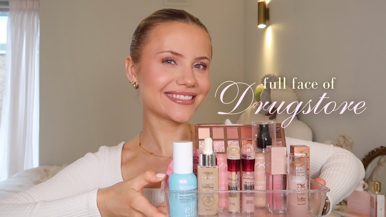 A Full Face of Drugstore Makeup – Affordable Beauty Routine Tutorial