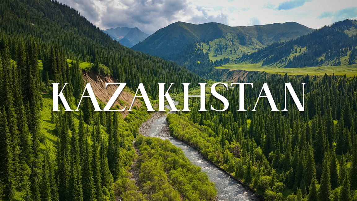 Kasachstan von oben – Steppen, Seen und Berge